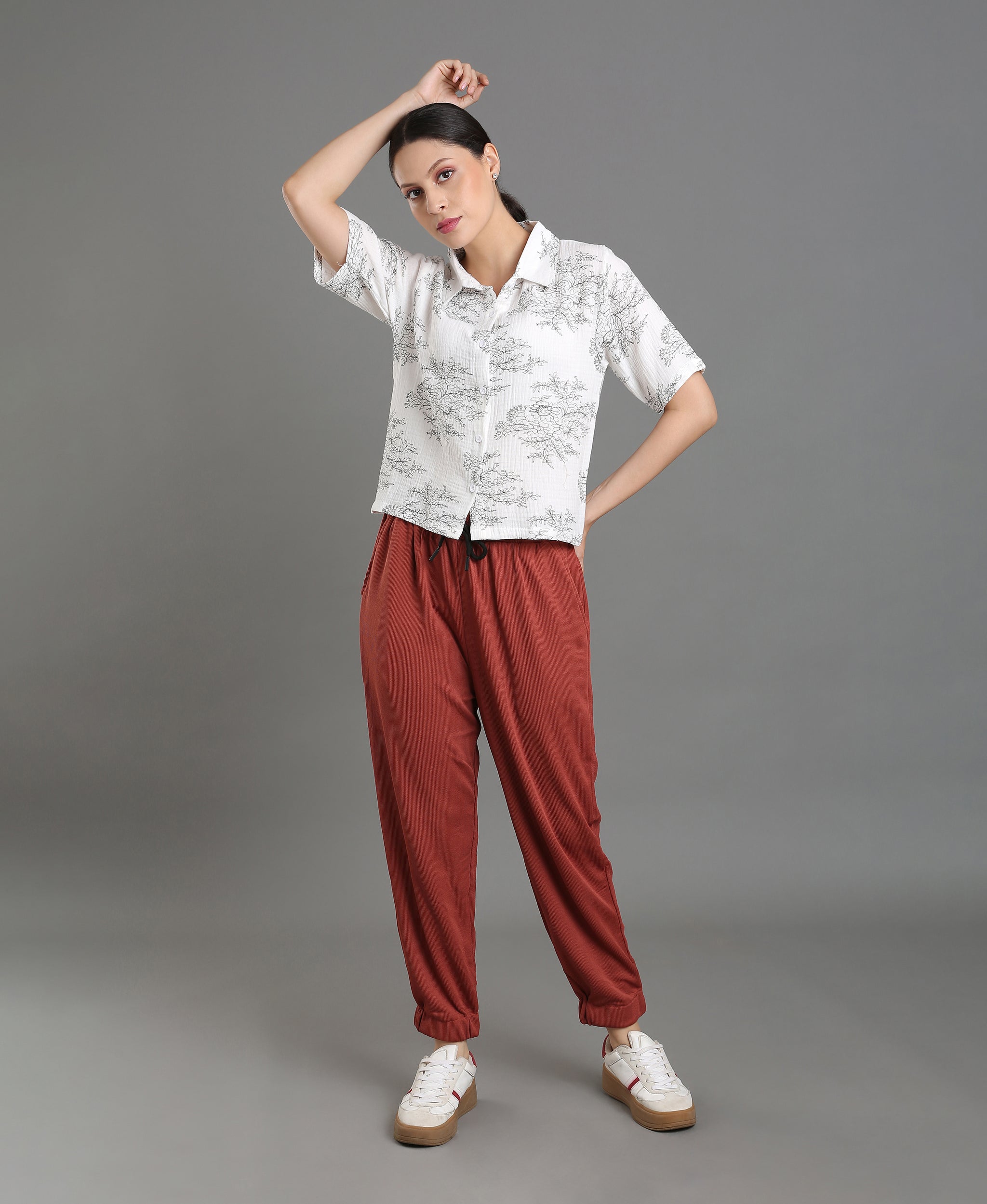 Buy Ivory Double Cloth Top Online at Fazyo